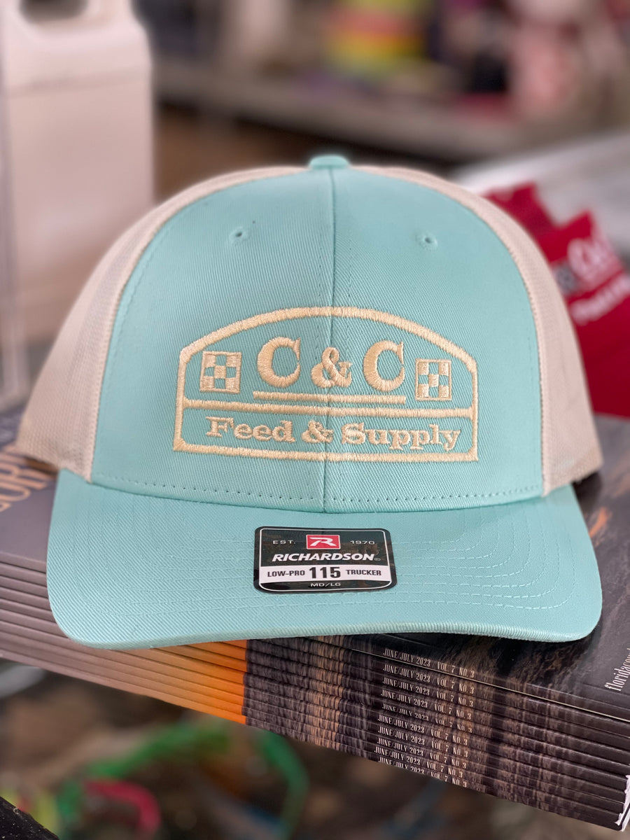 C&C Hat Turquoise & Cream 10 – C&C Feed Store