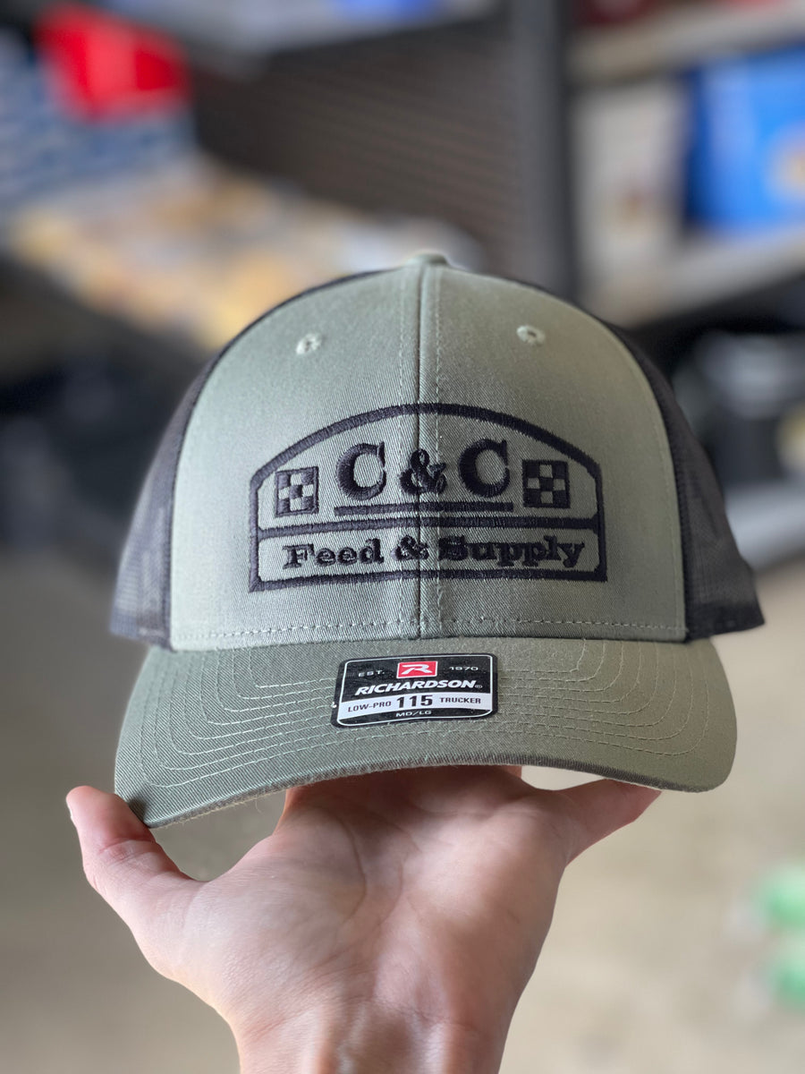 C&C “Luis’s” Hat Olive & Black – C&C Feed Store