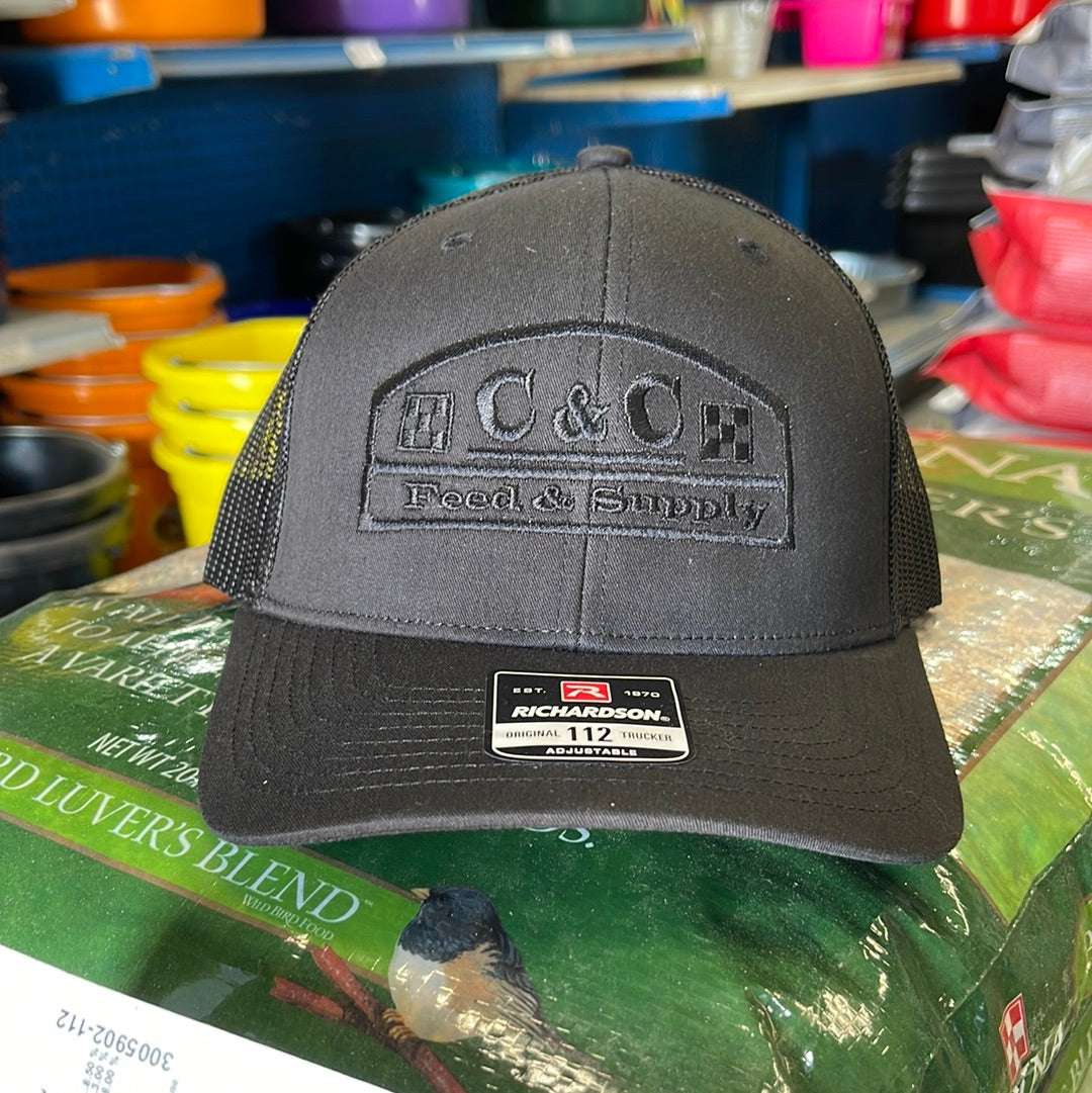C&C Hat “Mike’s Hat” Black & Black – C&C Feed Store