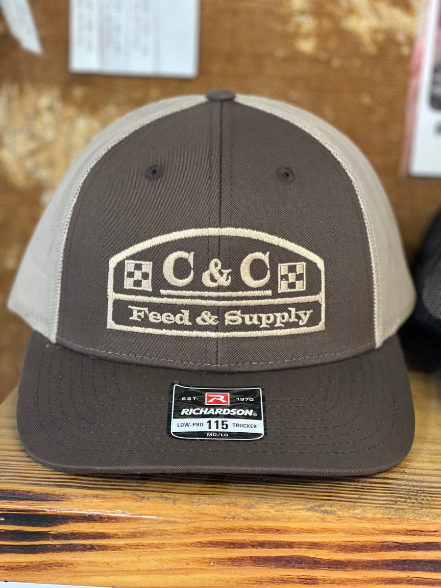 C&C Hat Brown & Tan 03 – C&C Feed Store