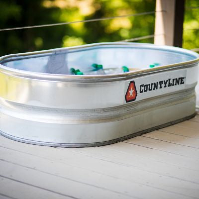 Shallow Galvanized Water Trough – C&C Feed Store