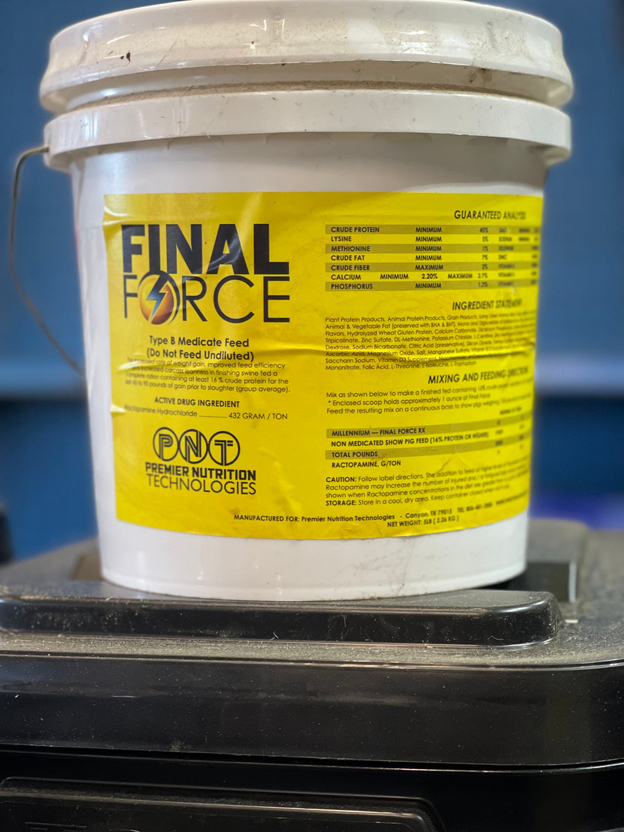 Final Force Paylean 5# – C&C Feed Store